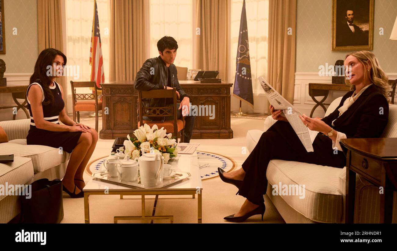 UMA THURMAN, SARAH SHAHI and TAYLOR ZAKHAR PEREZ in RED WHITE & ROYAL ...