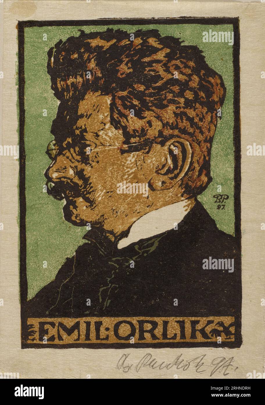 Portrait of Emil Orlik (1870-1932). Museum: PRIVATE COLLECTION. Author ...