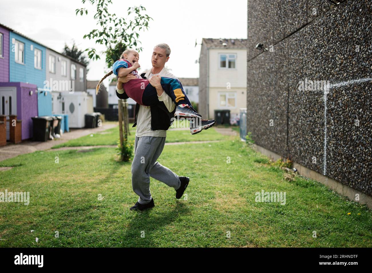 HARRIS DICKINSON and LOLA CAMPBELL in SCRAPPER (2023), directed by ...
