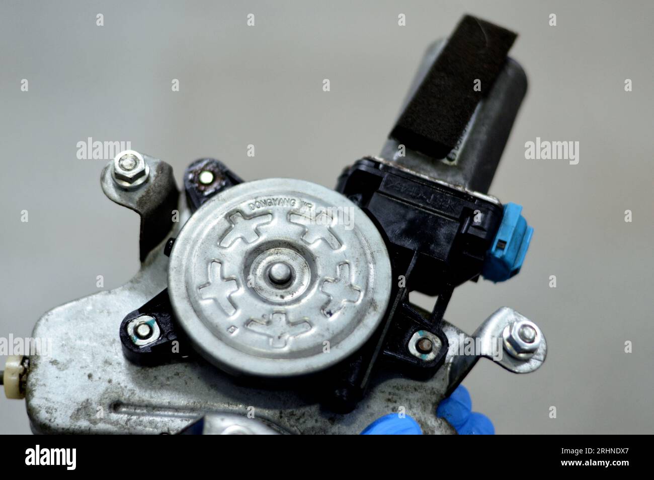 Cairo, Egypt, July 26 2023: Dongyang WR window motor, Electric window ...