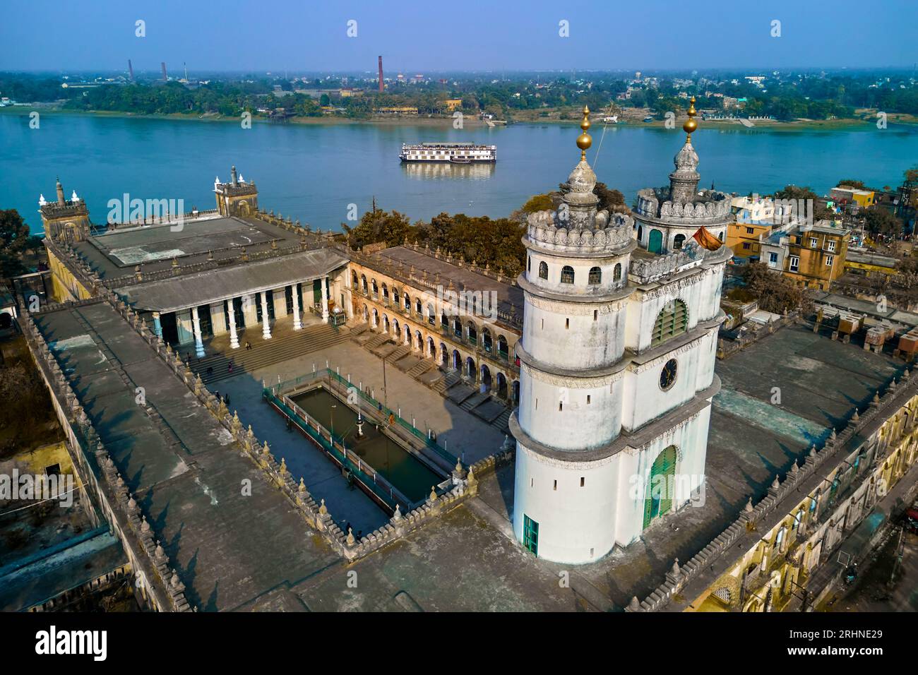 India, West Bengal, City of Hooghly-Chuchura on the bank of the Hooghly ...