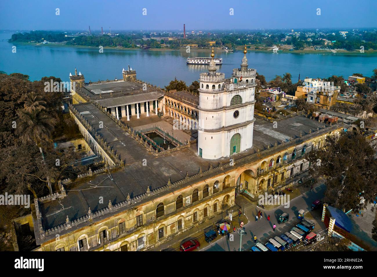 India, West Bengal, City of Hooghly-Chuchura on the bank of the Hooghly ...