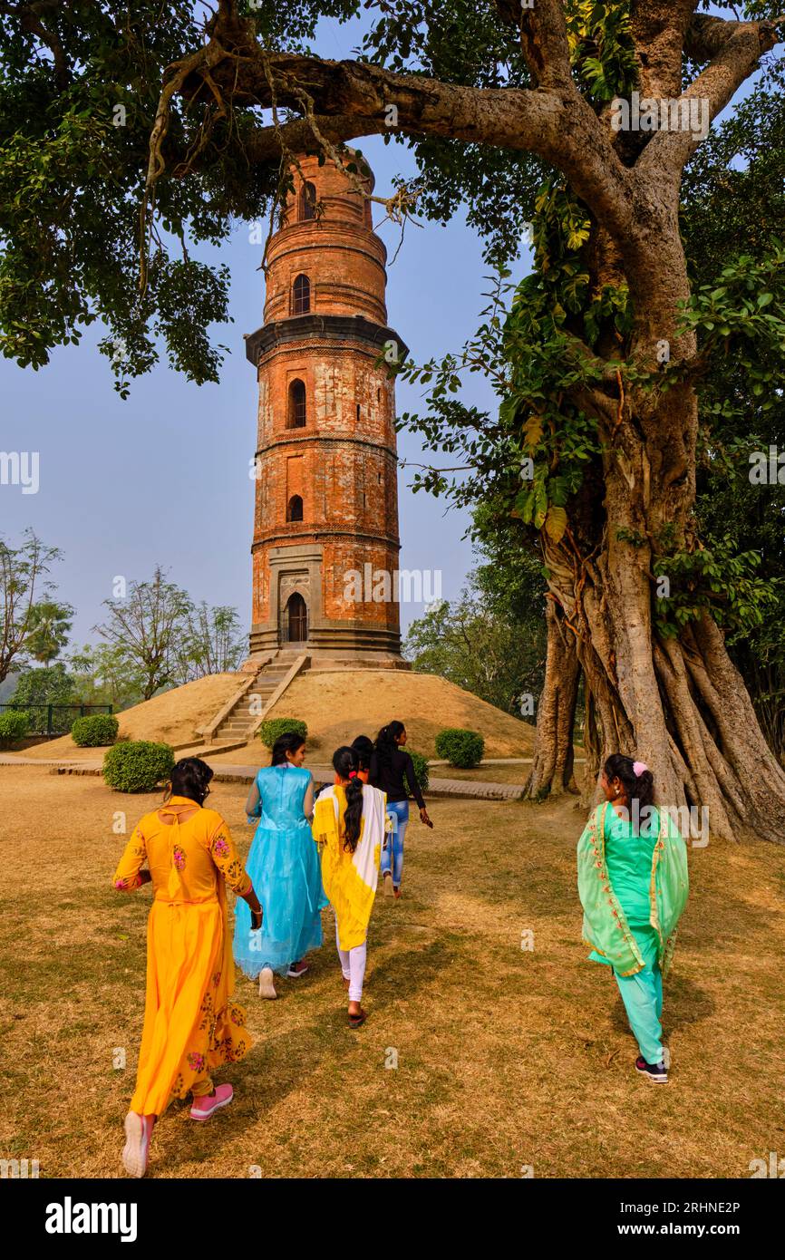 India, West Bengal, the Raj Mahal on the Hooghly River, defluent of the ...