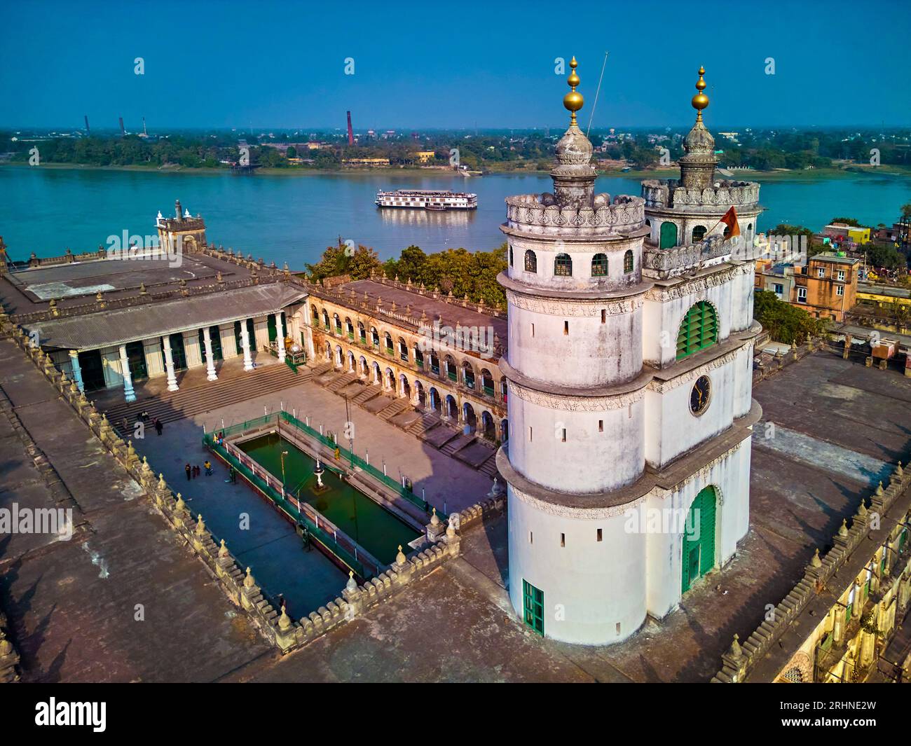 India, West Bengal, City of Hooghly-Chuchura on the bank of the Hooghly ...