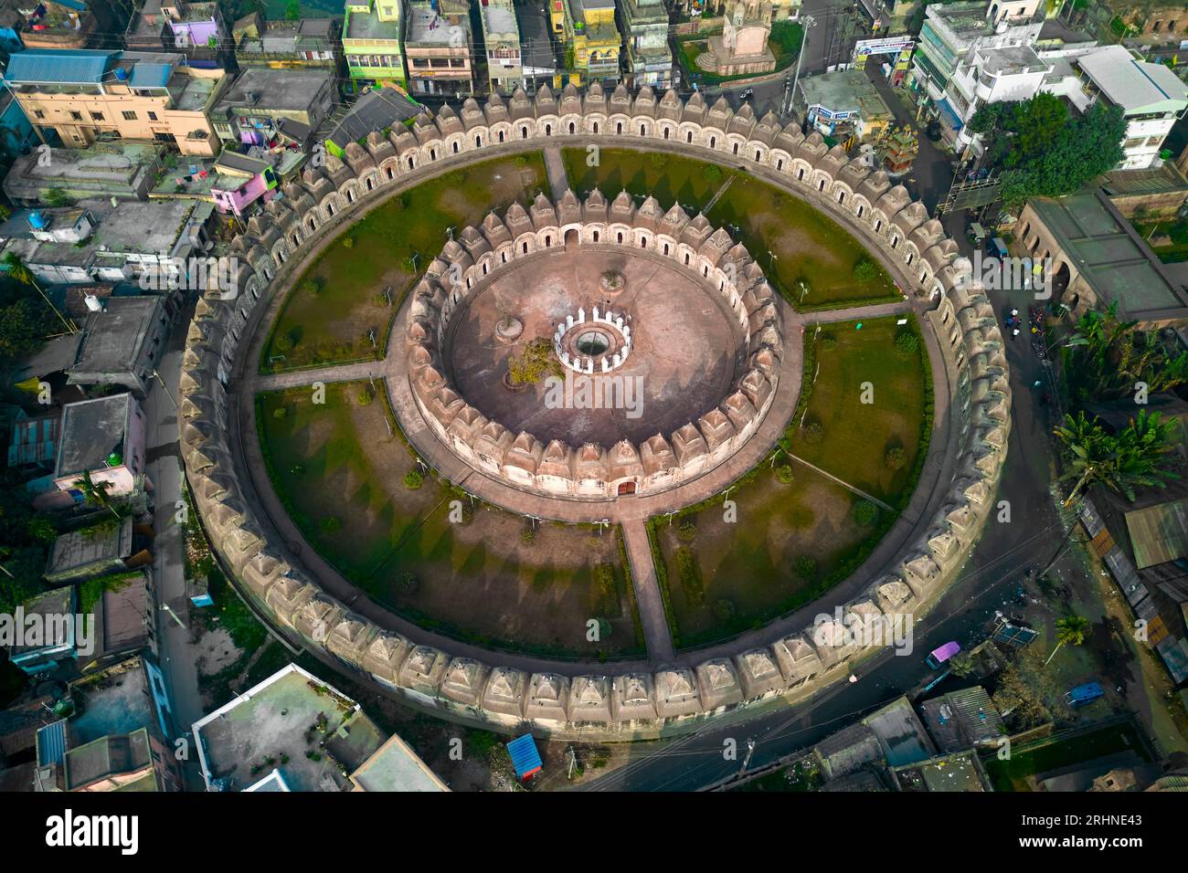 India, West Bengal, the Raj Mahal on the Hooghly river, tributary of ...