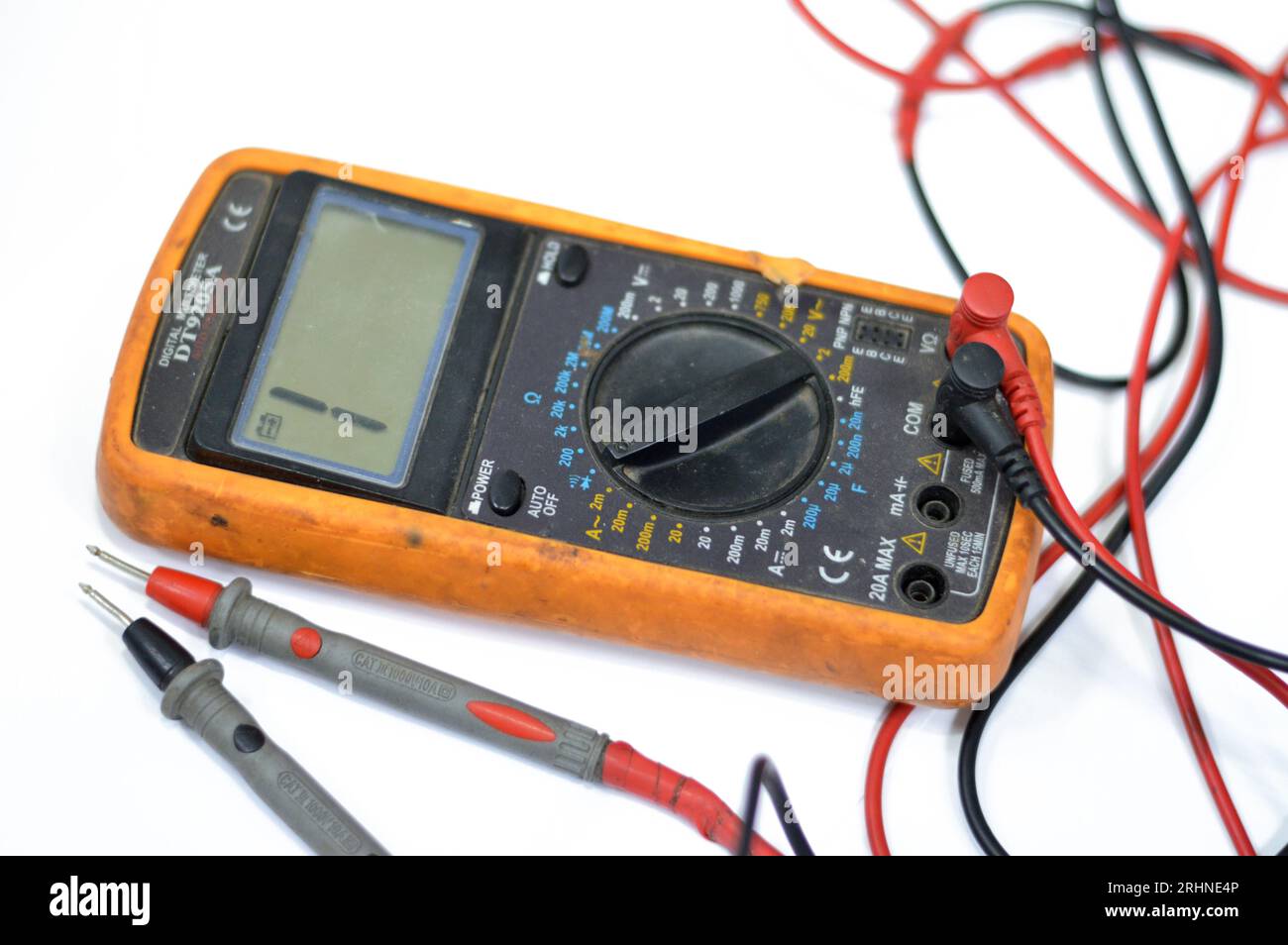 Cairo, Egypt, July 27 2023: DT9205A A digital multimeter, a test tool ...