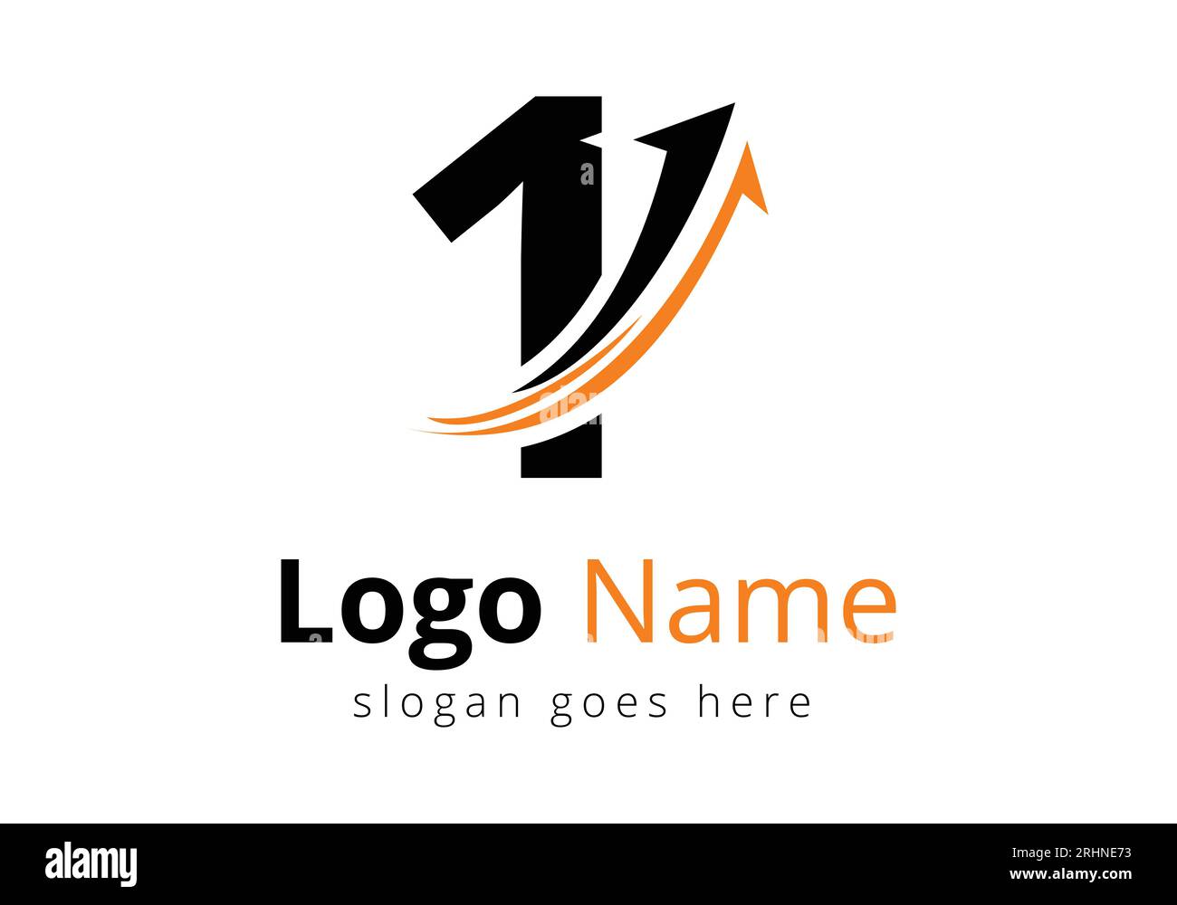 Finance Logo With 1 Letter Concept. Financial or success logo concept ...