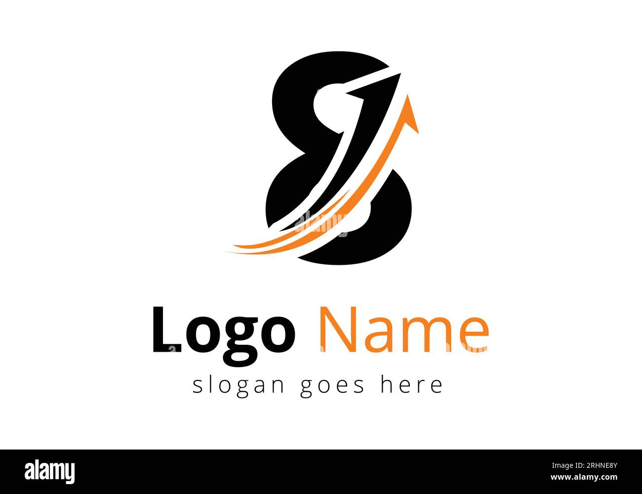 Finance Logo With 8 Letter Concept. Financial or success logo concept ...