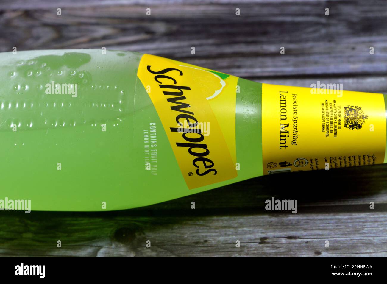 Giza, Egypt, July 27 2023: Schweppes premium sparkling soft drink ...