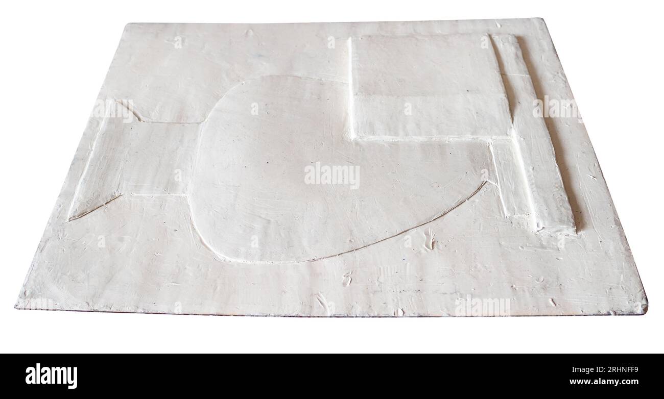 study academic work on sculpture - handcrafted bas-relief of amphora ...