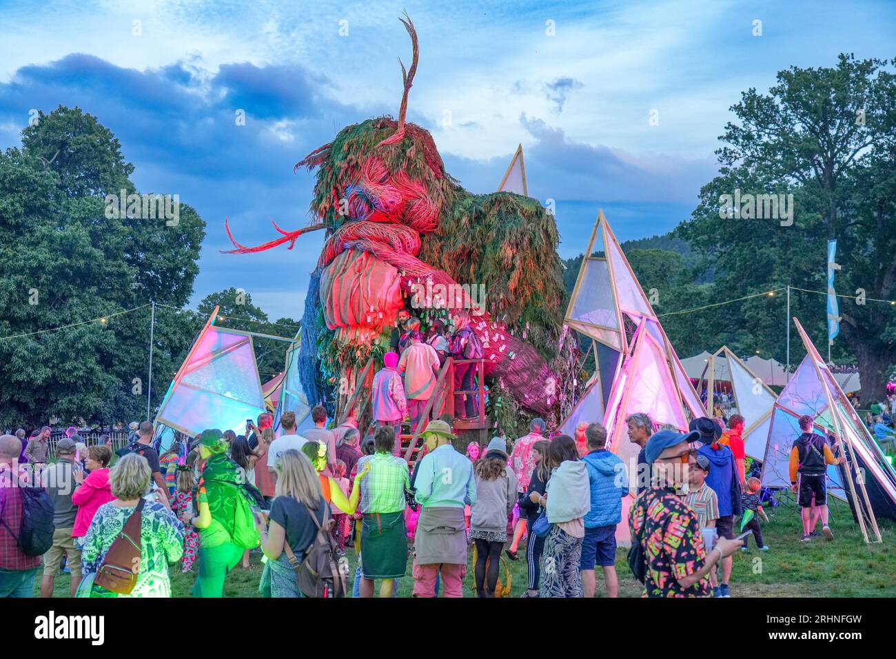 Green man festival wales effigy hi-res stock photography and images - Alamy
