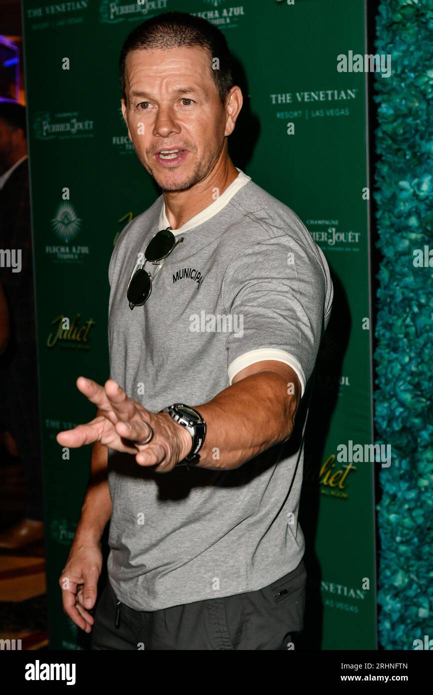 Las Vegas, NV, USA. 17th Aug, 2023. Mark Wahlberg at Juliet Cocktail ...