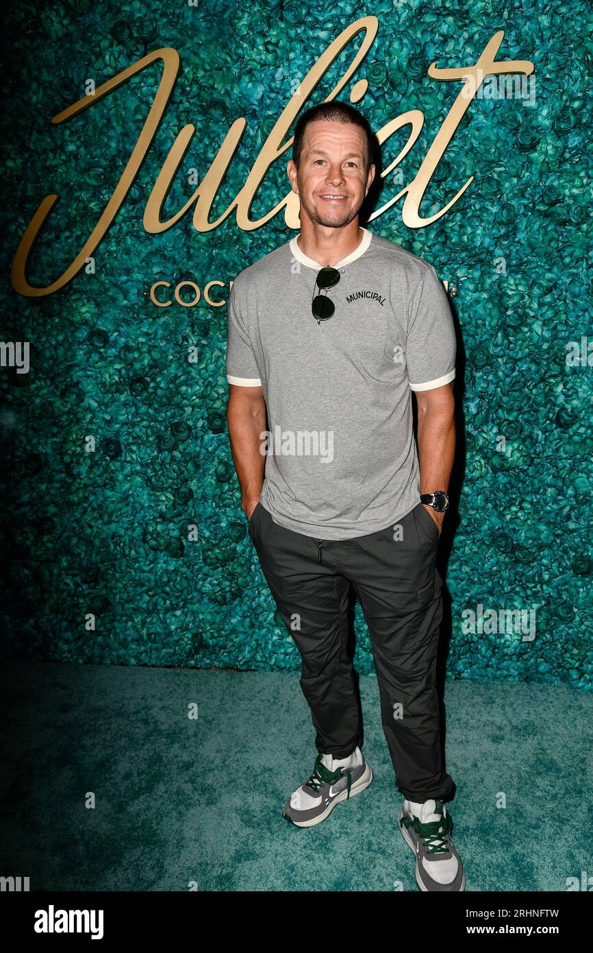 Las Vegas, NV, USA. 17th Aug, 2023. Mark Wahlberg at Juliet Cocktail ...