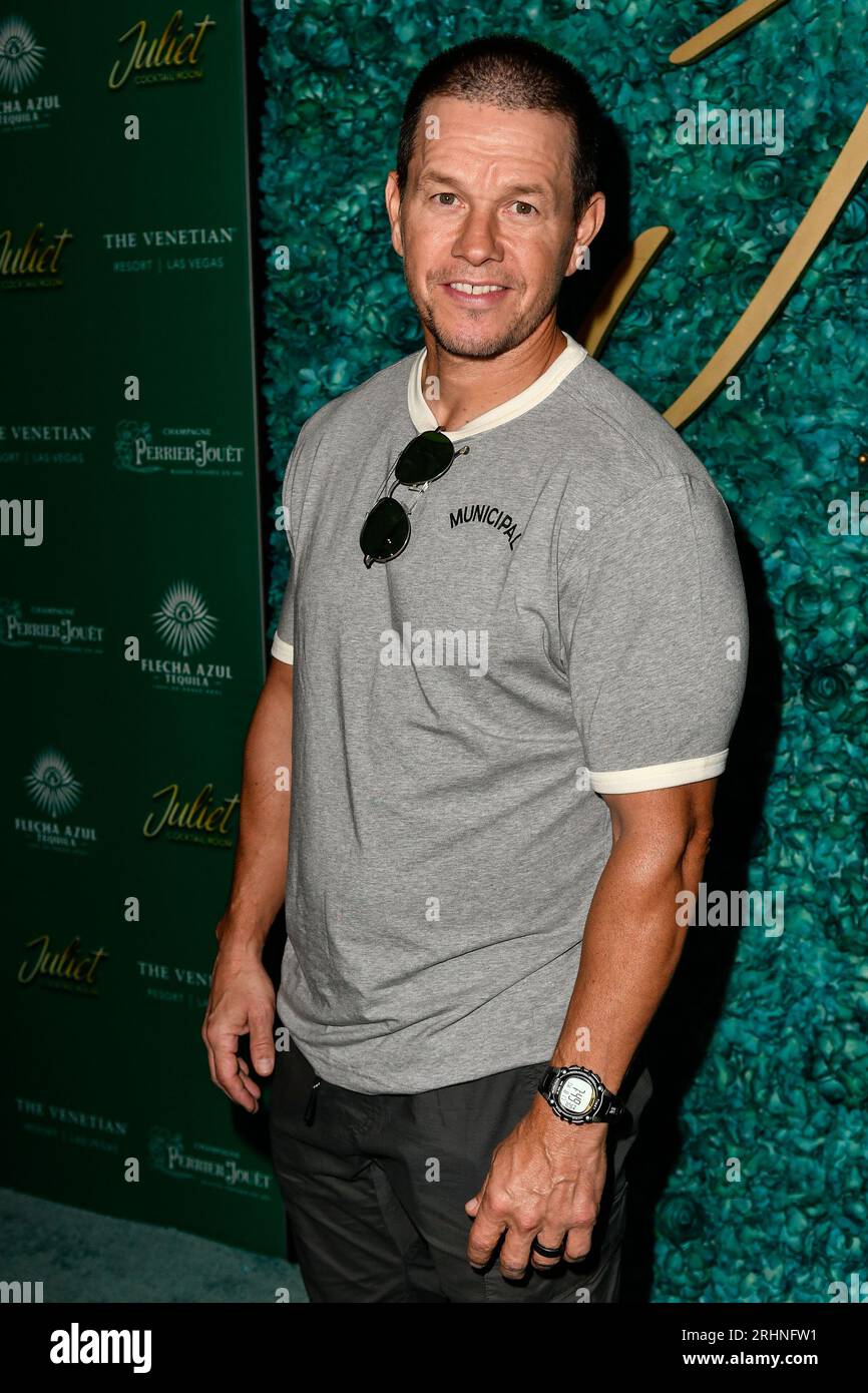 Las Vegas, NV, USA. 17th Aug, 2023. Mark Wahlberg at Juliet Cocktail ...