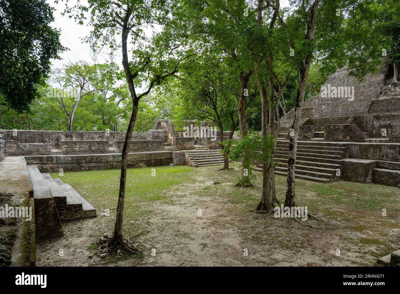 Pyramid A1 & Structure A2 in Plaza A in the residential comples in the ...