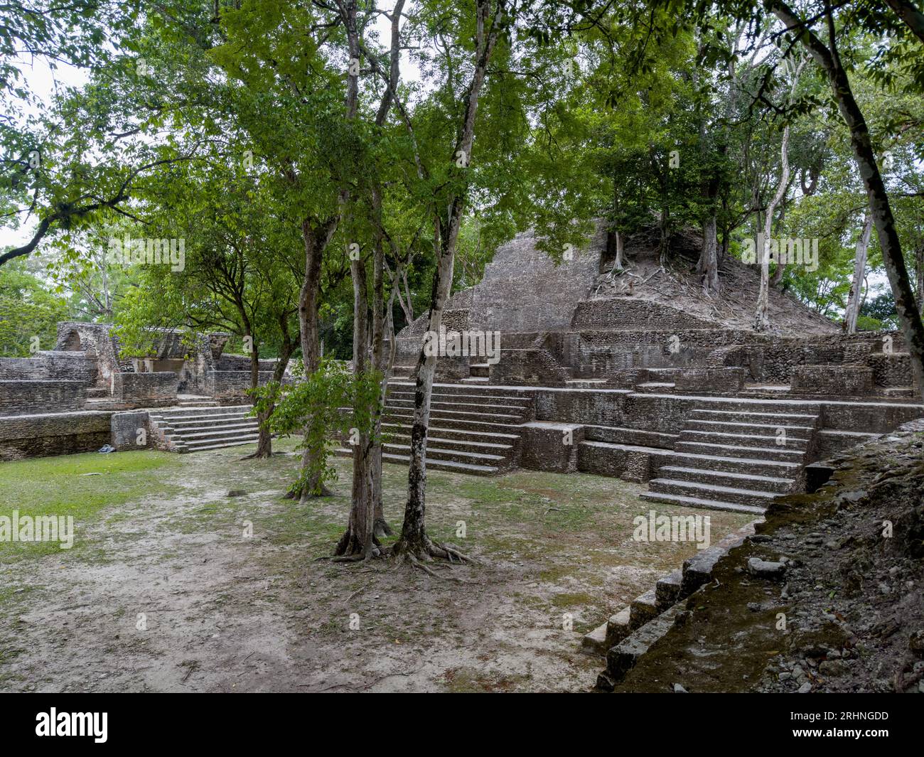 Pyramid A1 & Structure A2 in Plaza A in the residential comples in the ...