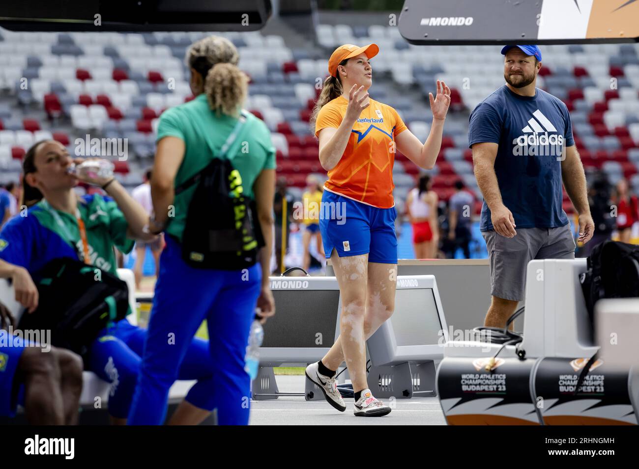 BUDAPEST - Alida van Daalen during an open training in the National ...