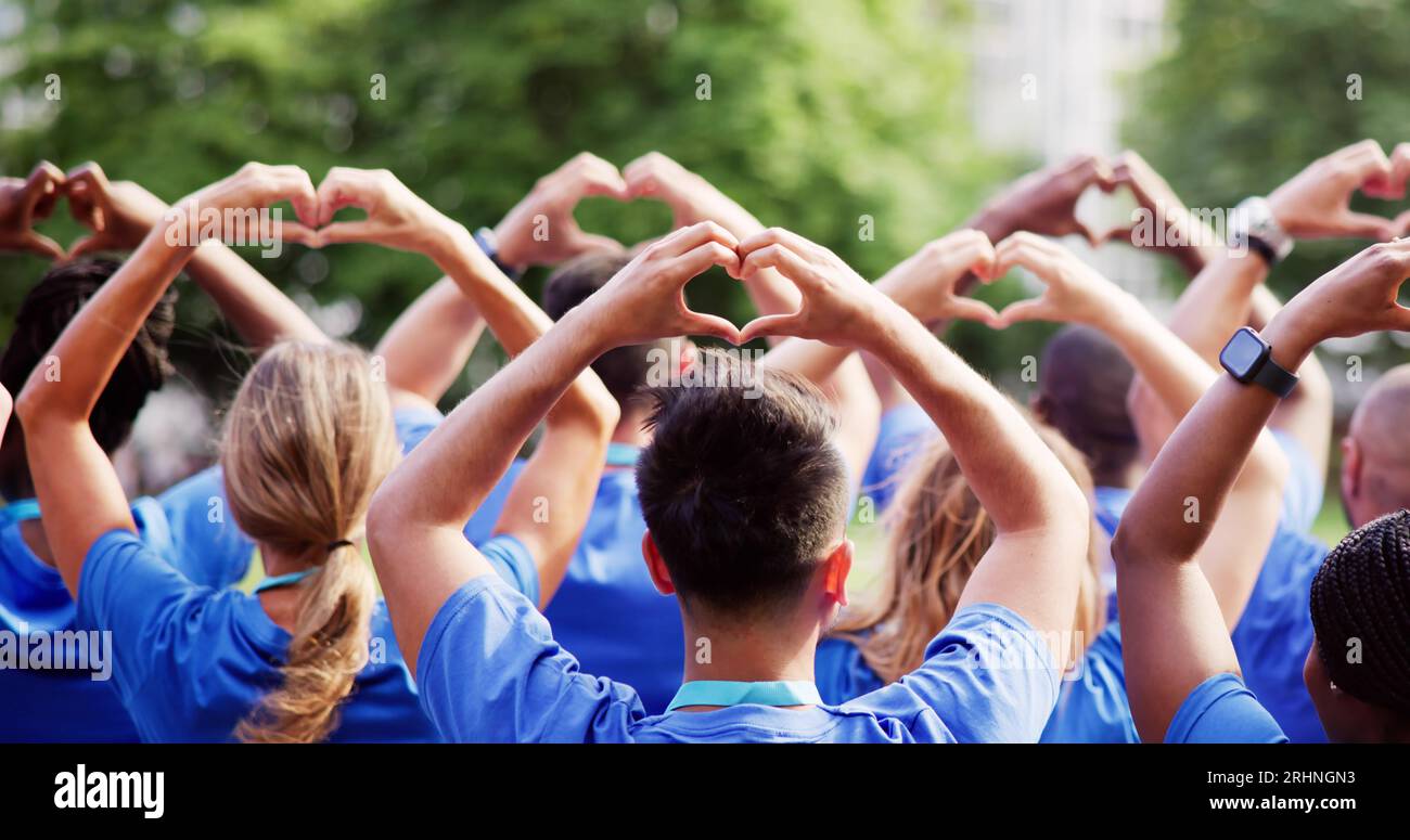 Hearts with hands hi-res stock photography and images - Alamy