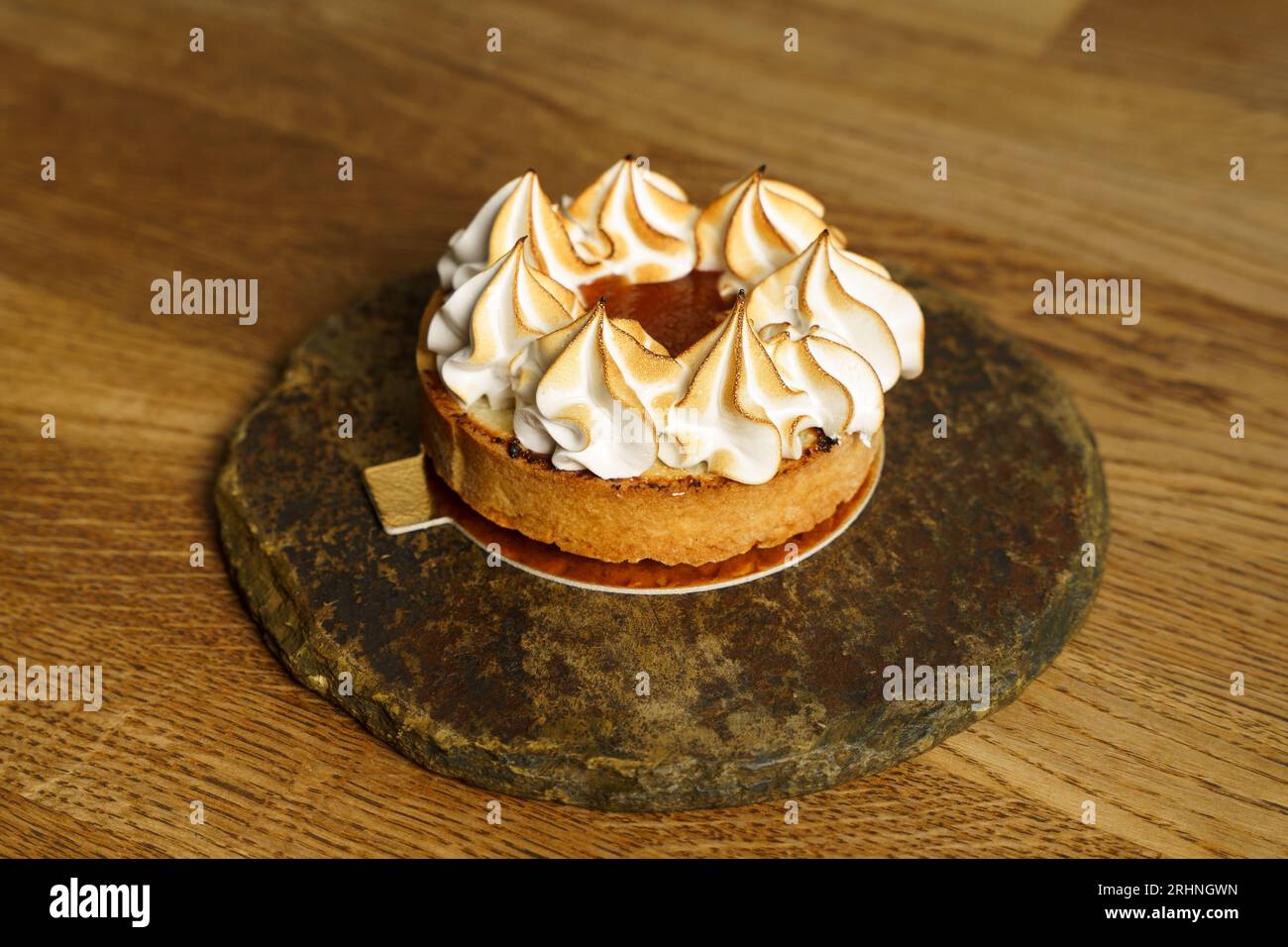 Cake with cream on top Stock Photo - Alamy