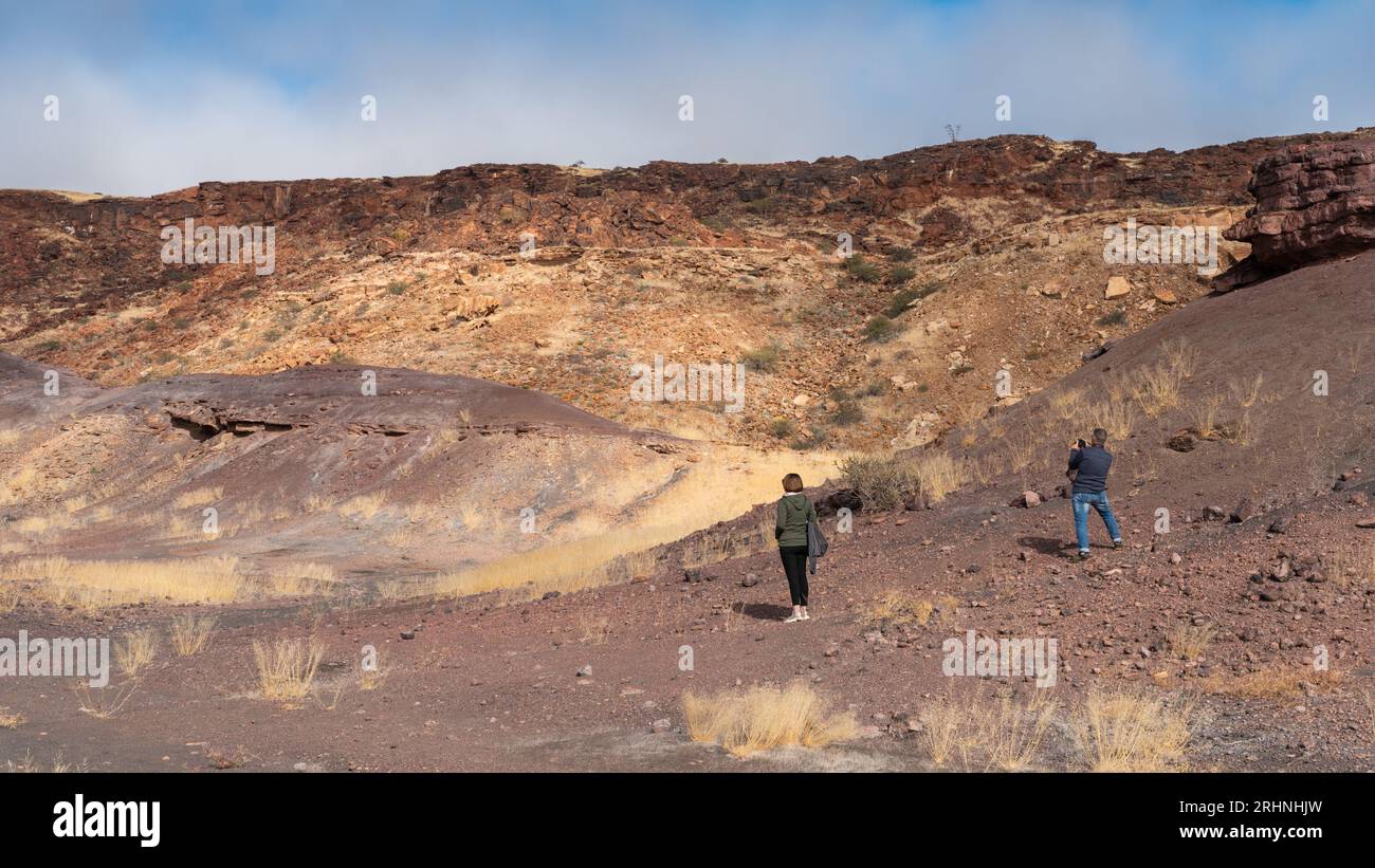 Burnt Mountain - area of sedimentary rock formations Stock Photo - Alamy