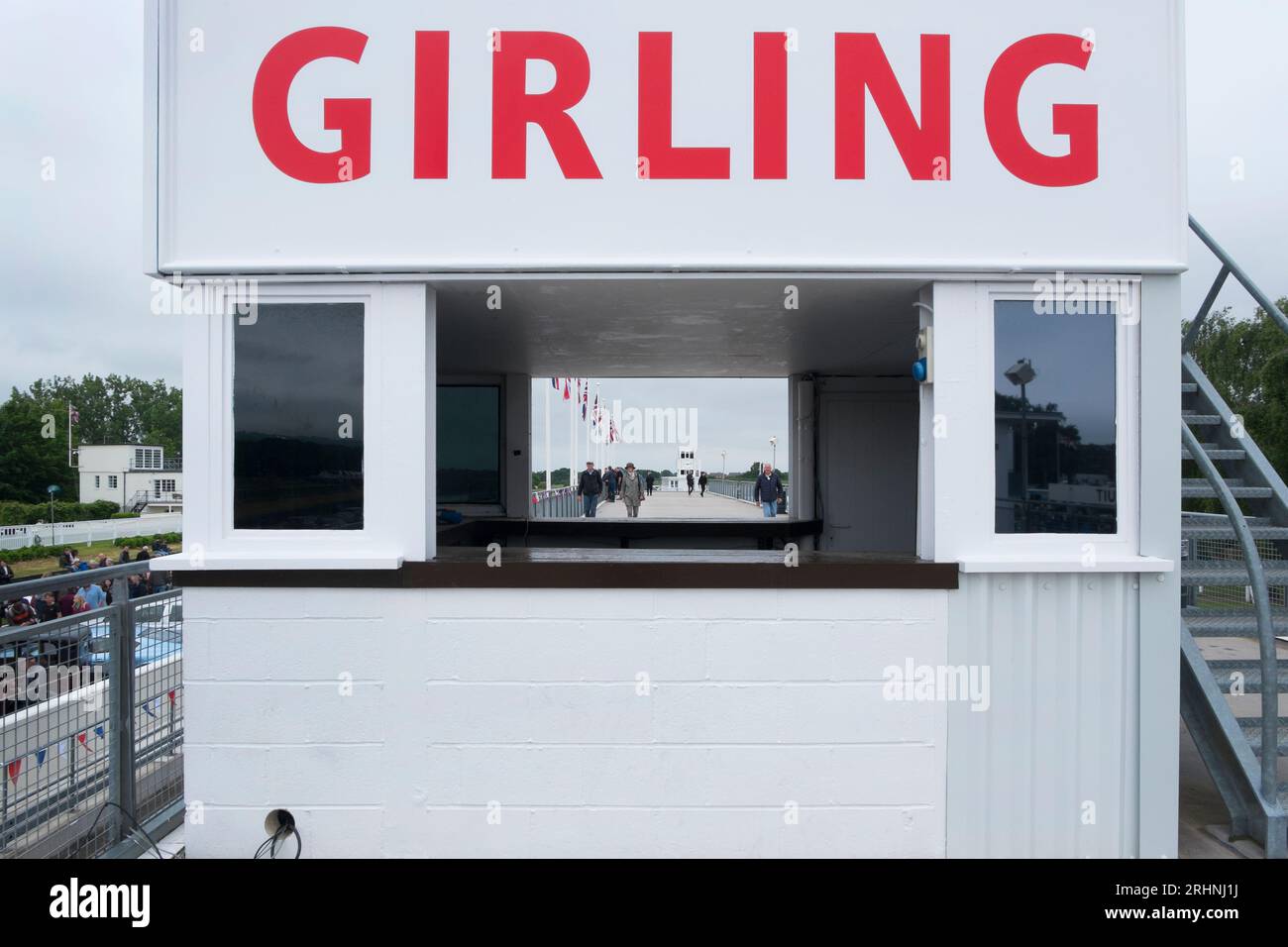 The timing and commentary tower at Rule Britannia Breakfast Club ...