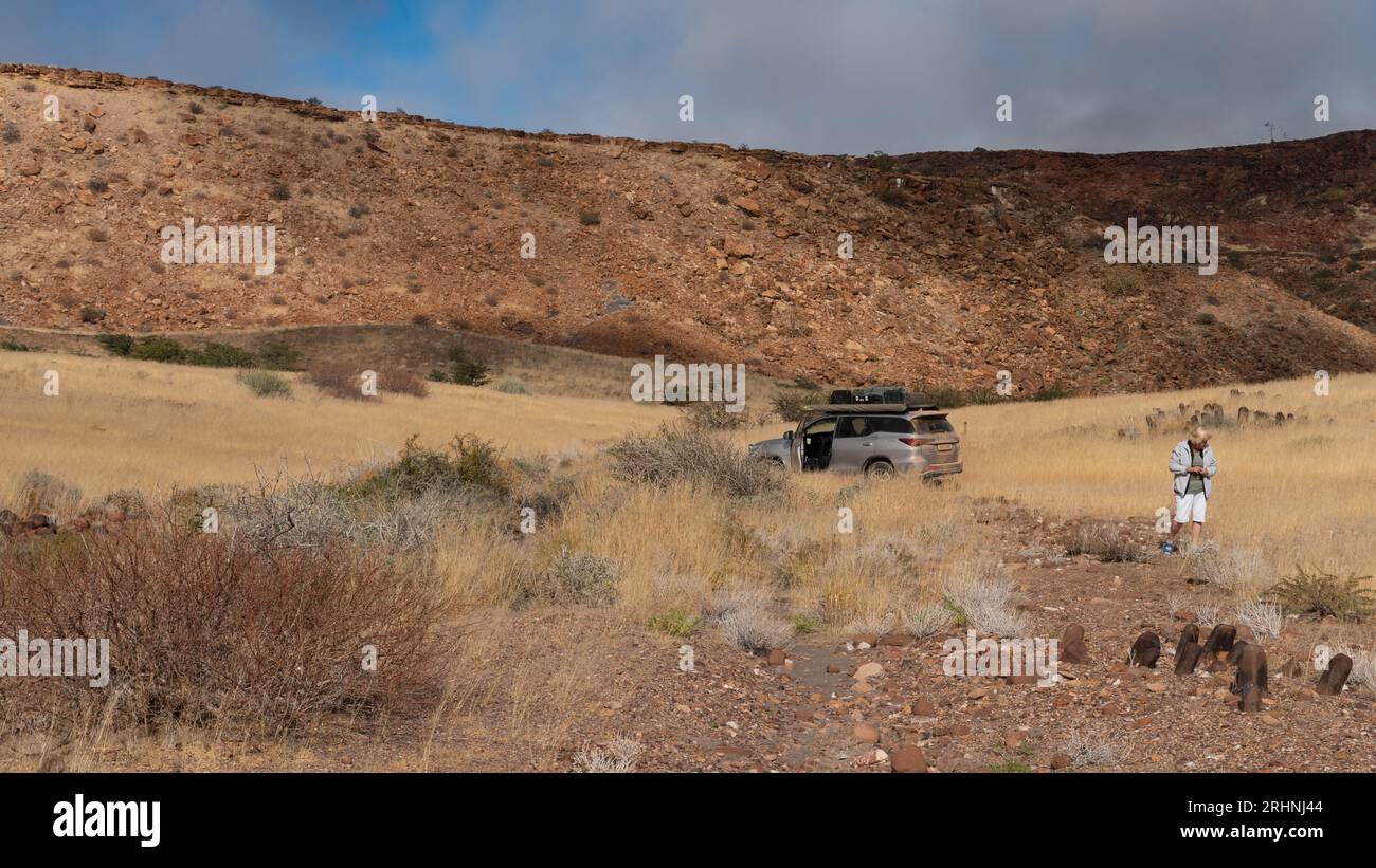 Burnt Mountain - area of sedimentary rock formations Stock Photo - Alamy