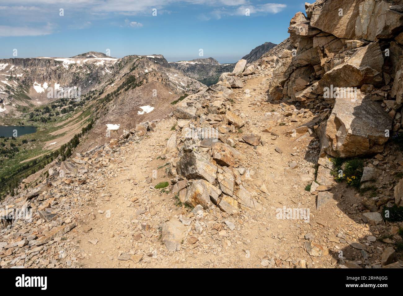 Sharp Switchback on Steep Trail Connecting Lake Solitude and Paintbrush ...