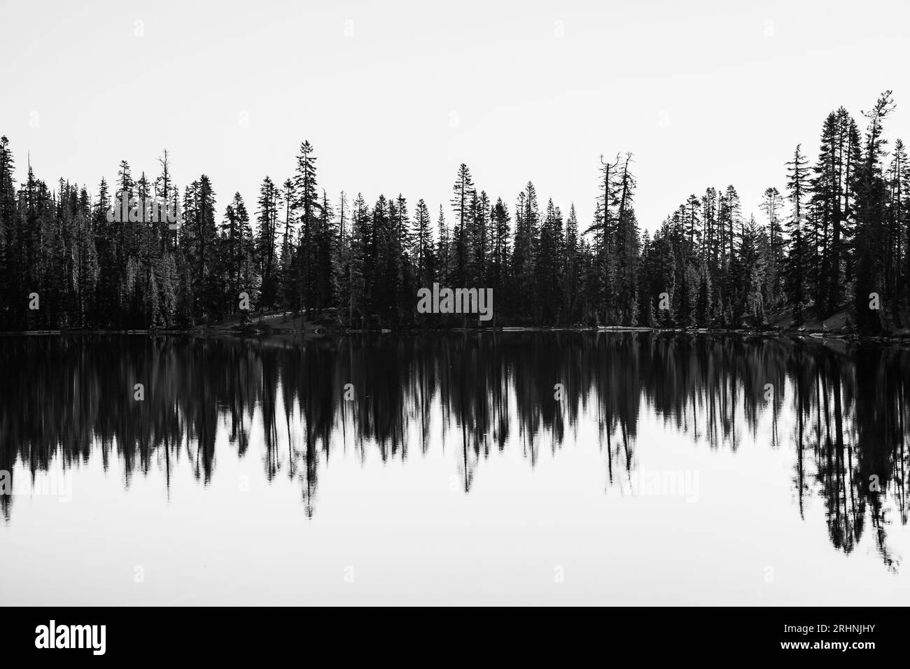 Sound Wave of Shadow Lake in Lassen Volcanic Stock Photo - Alamy