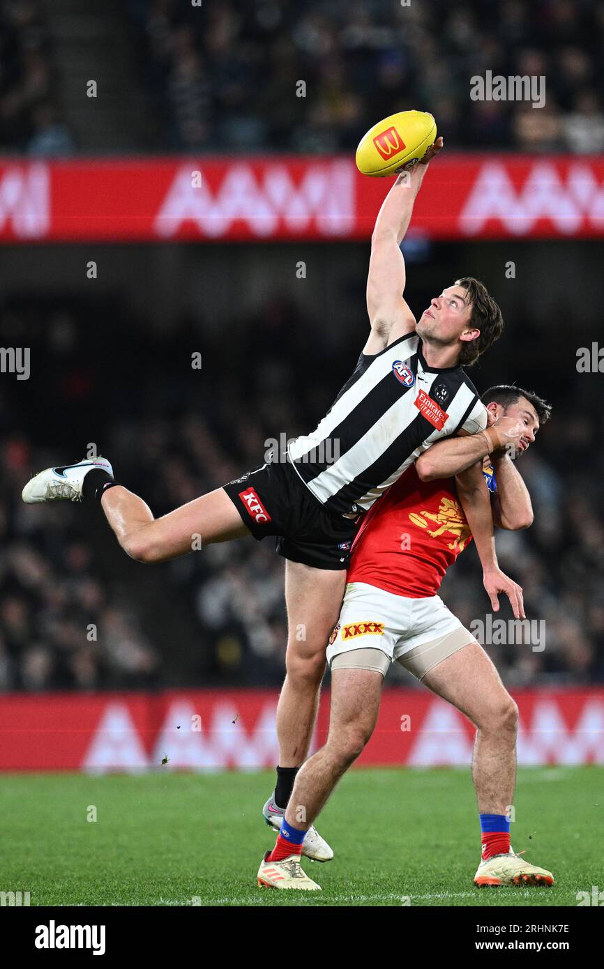 Melbourne, Australia. 18th Aug, 2023. Patrick Lipinski of Collingwood ...