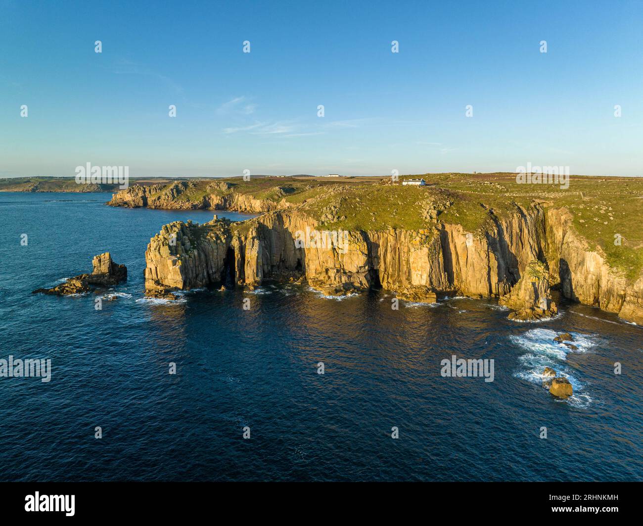 Aerial view lands end cornwall hi-res stock photography and images - Alamy