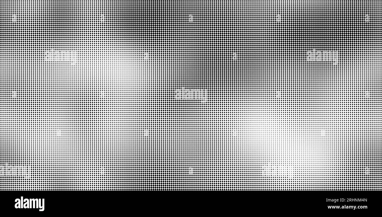 Seamless vintage halftone frosted glass gradient blur vignette dot pattern background. Tileable ...