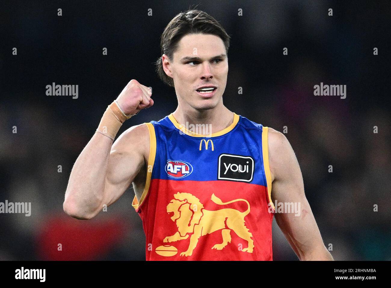 Melbourne, Australia. 18th Aug, 2023. Eric Hipwood of Brisbane ...