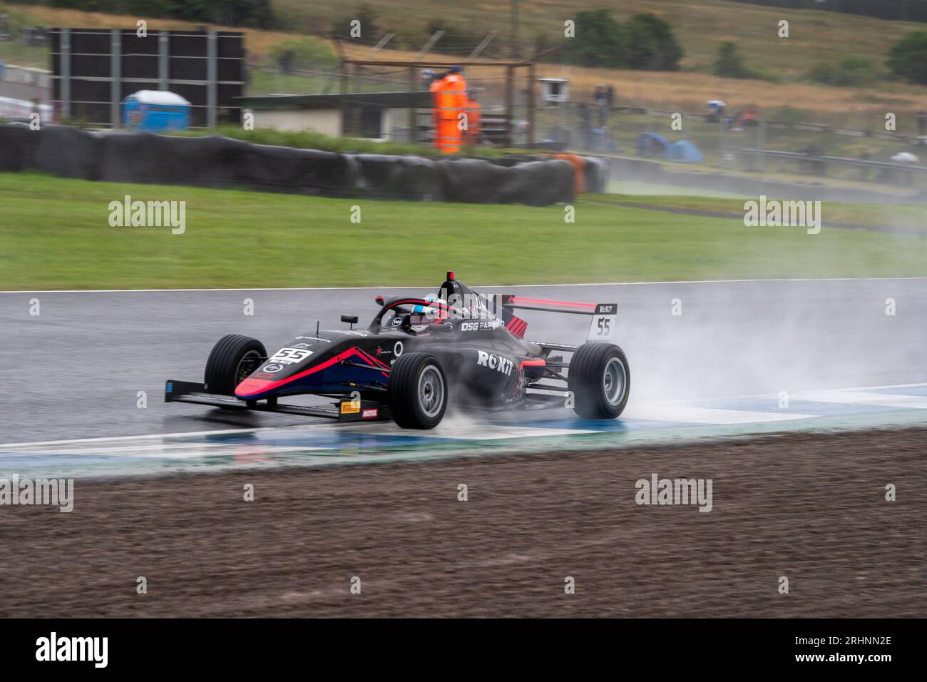 British F4 Dion GOWDA (#55) Rodin Carlin at Knockhill Racing Circuit ...