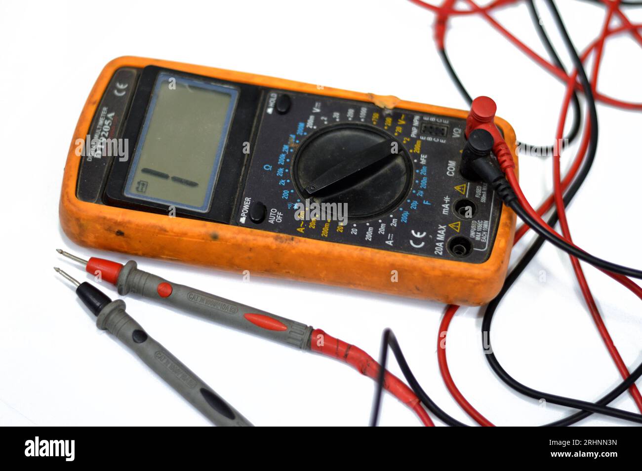 Cairo, Egypt, July 27 2023: DT9205A A digital multimeter, a test tool ...