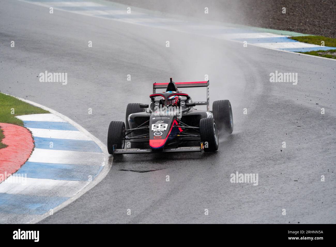 British F4 Dion GOWDA (#55) Rodin Carlin at Knockhill Racing Circuit ...