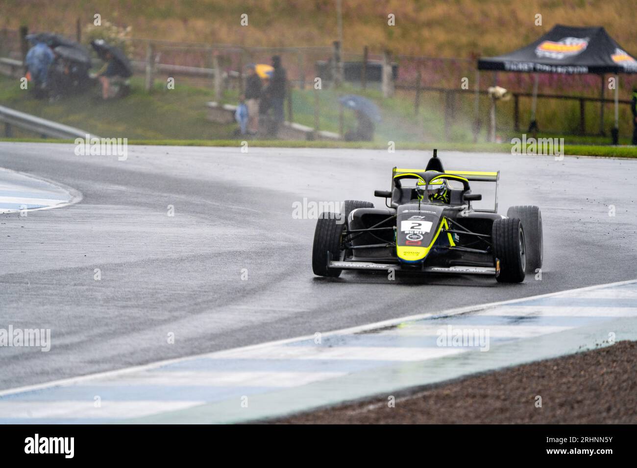 British F4 Noah LISLE (#2) Rodin Carlin at Knockhill Racing Circuit ...