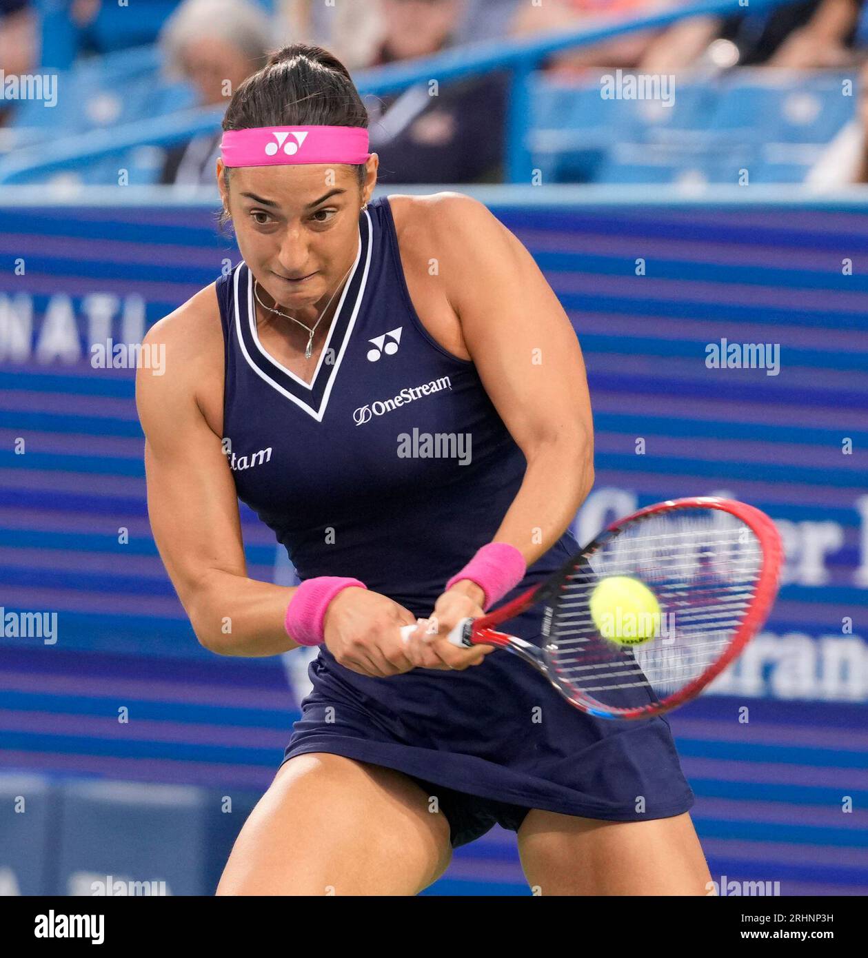 August 15, 2023: Caroline Garcia (FRA) loses to Sloane Stephens (USA ...