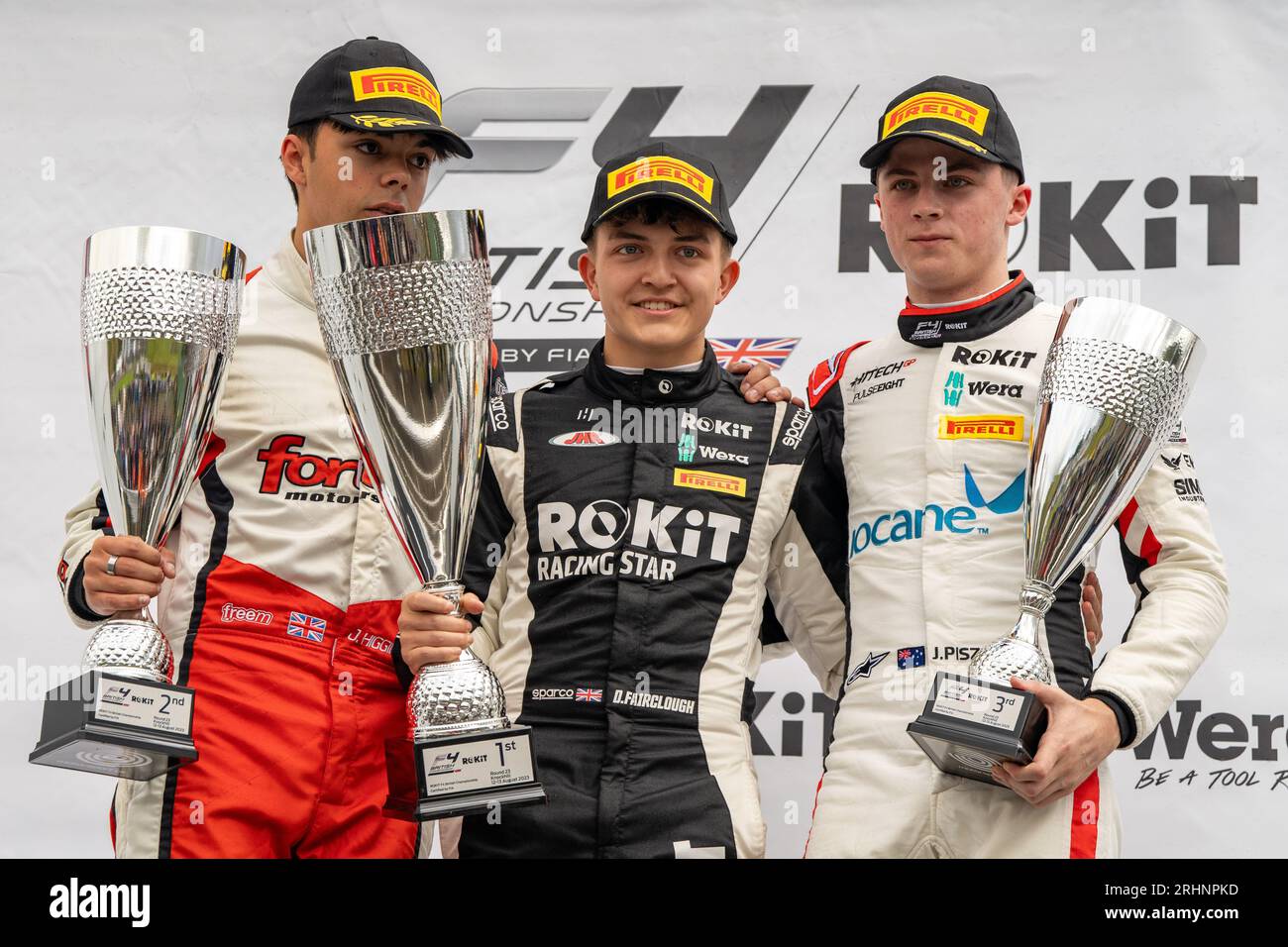 Formula 4 Knockhill Sunday Podium James Higgins, DEAGEN FAIRCLOUGH ...