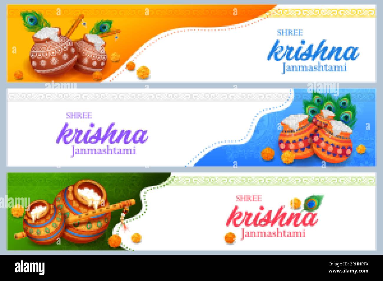 illustration of dahi handi celebration in Happy Janmashtami festival ...