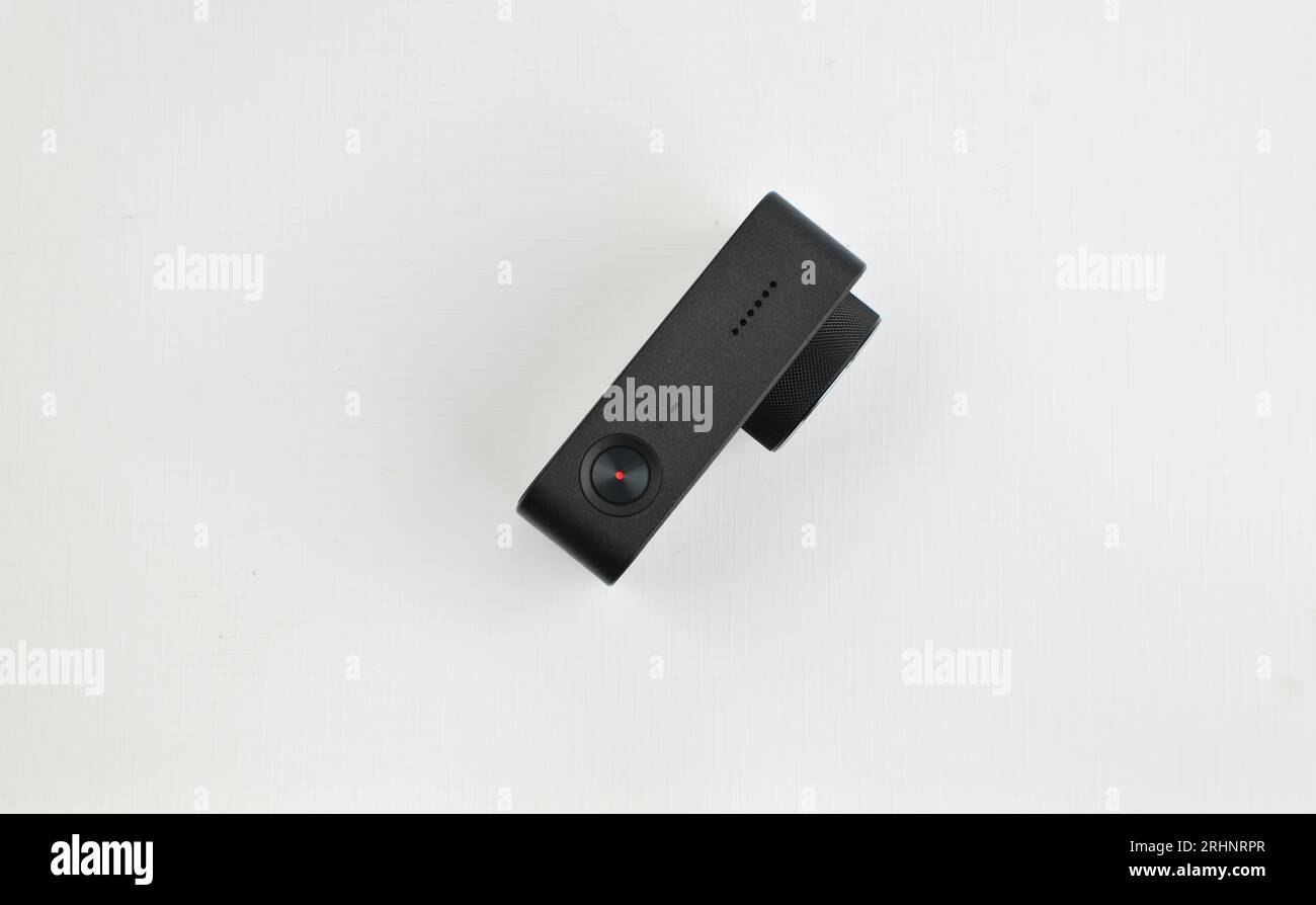 Capture your best moments with this black 4K action camera on the table ...