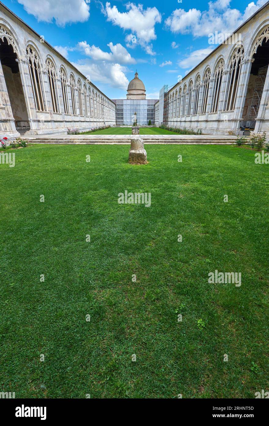 Visiting the Memorial Cemetery at Duomo Square in Pisa Stock Photo - Alamy