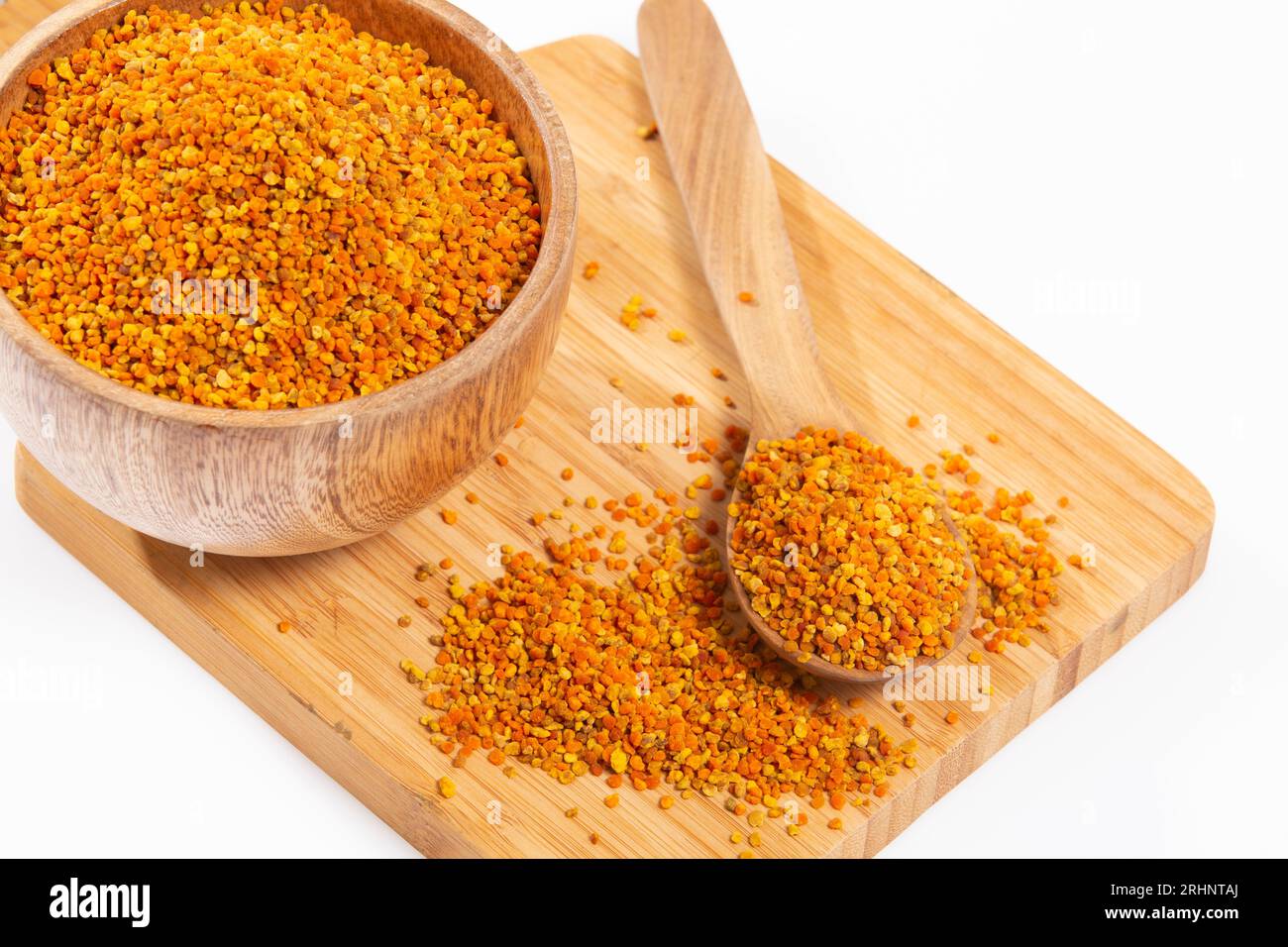 Bee Pollen Grains Natural And Healthy Food; Top View Stock Photo - Alamy