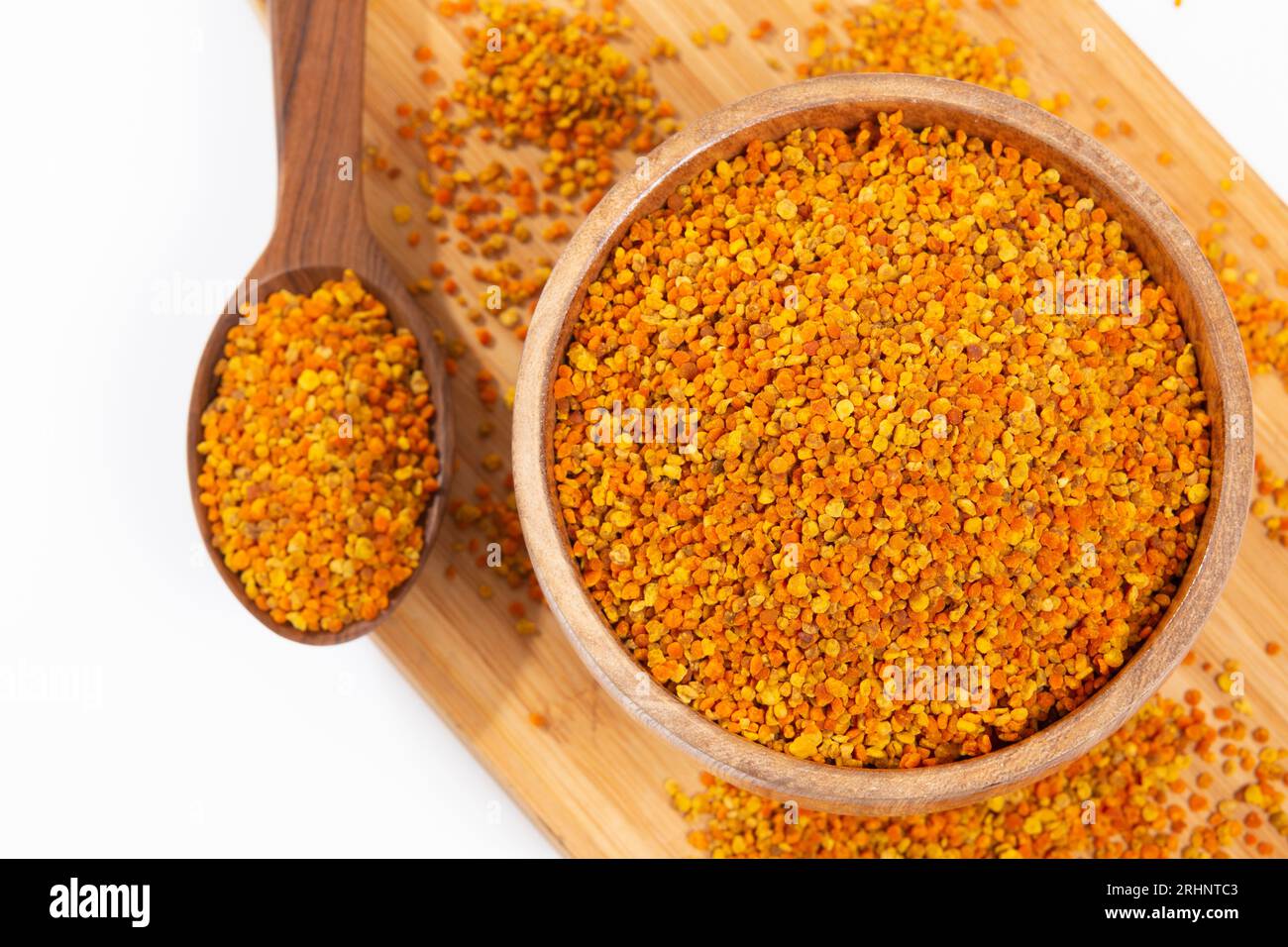 Bee Pollen Grains Natural And Healthy Food; Top View Stock Photo - Alamy