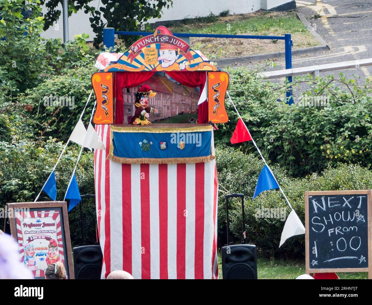 Sheerness, Kent, UK. 18th Aug, 2023. A traditional 'Punch & Judy' show ...