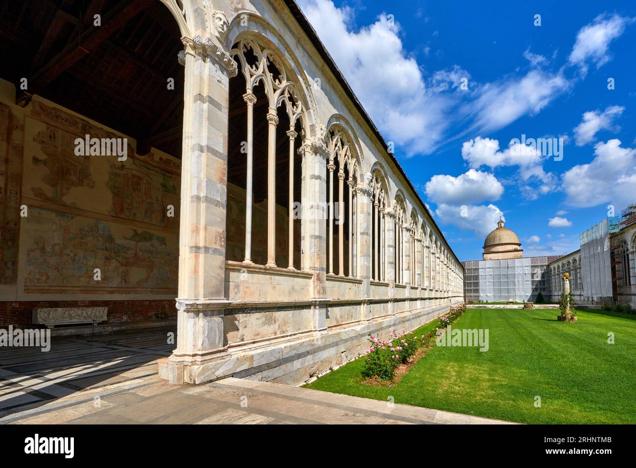 Visiting the Memorial Cemetery at Duomo Square in Pisa Stock Photo - Alamy