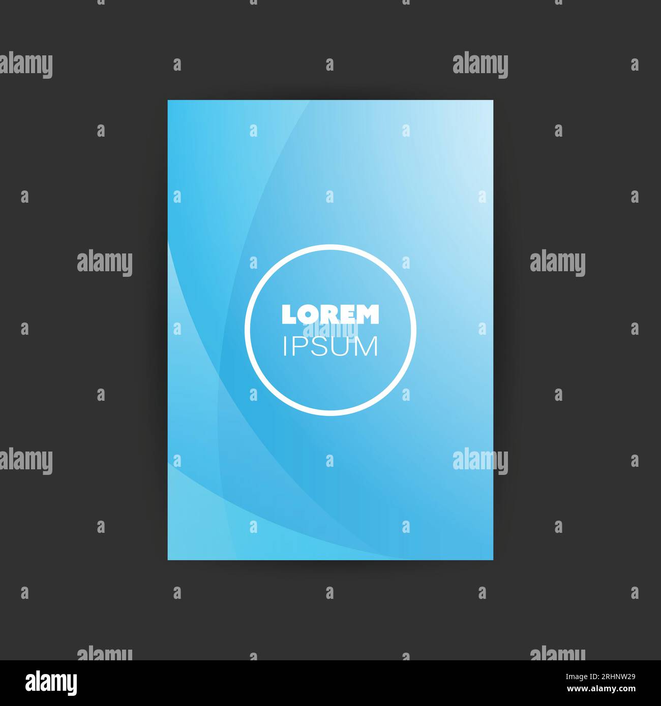 Light Blue Abstract Flyer Design Template Stock Vector Image & Art - Alamy