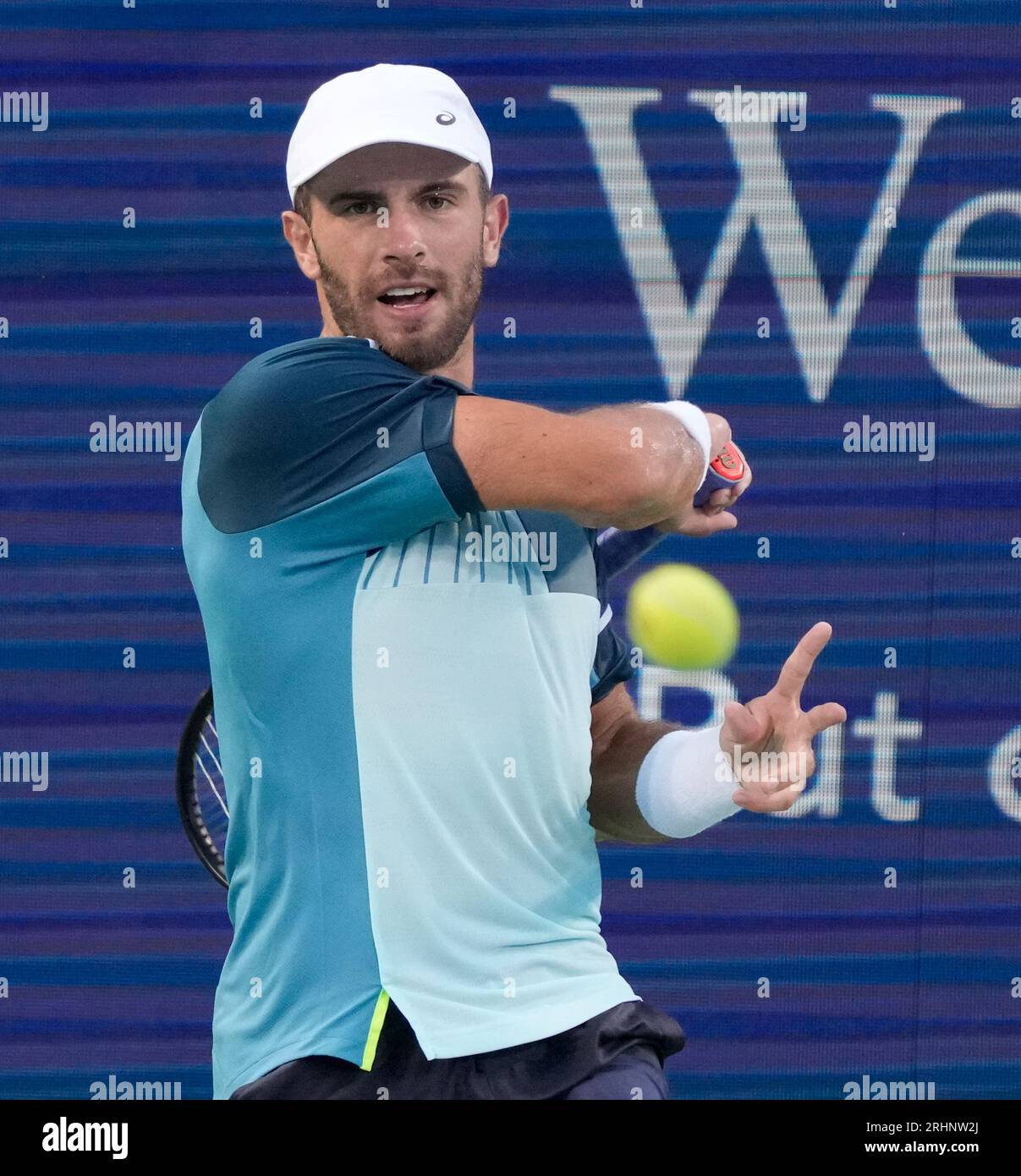 Borna Coric plays at the Western & Southern Open being played on August ...