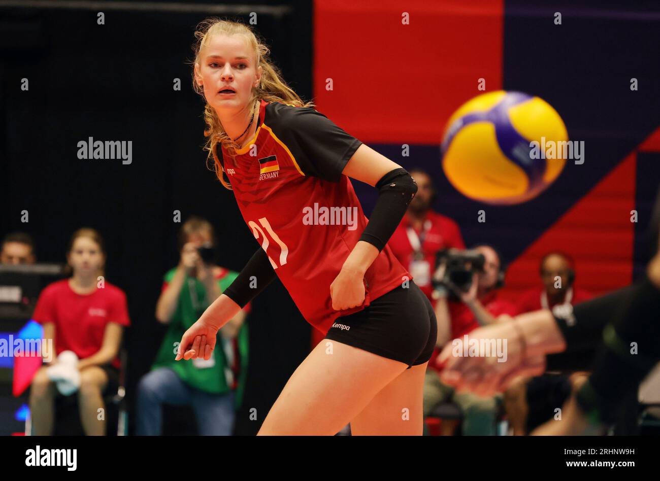 Dusseldorf, Deutschland. 17th Aug, 2023. firo : 08/17/2023 Volleyball ...