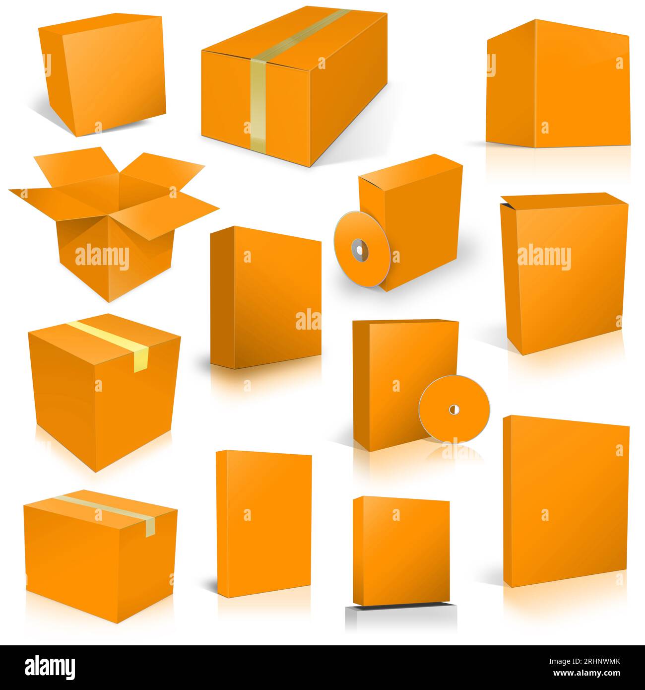 Thirteen Orange Shipping Box and Software Boxes for layouts and ...
