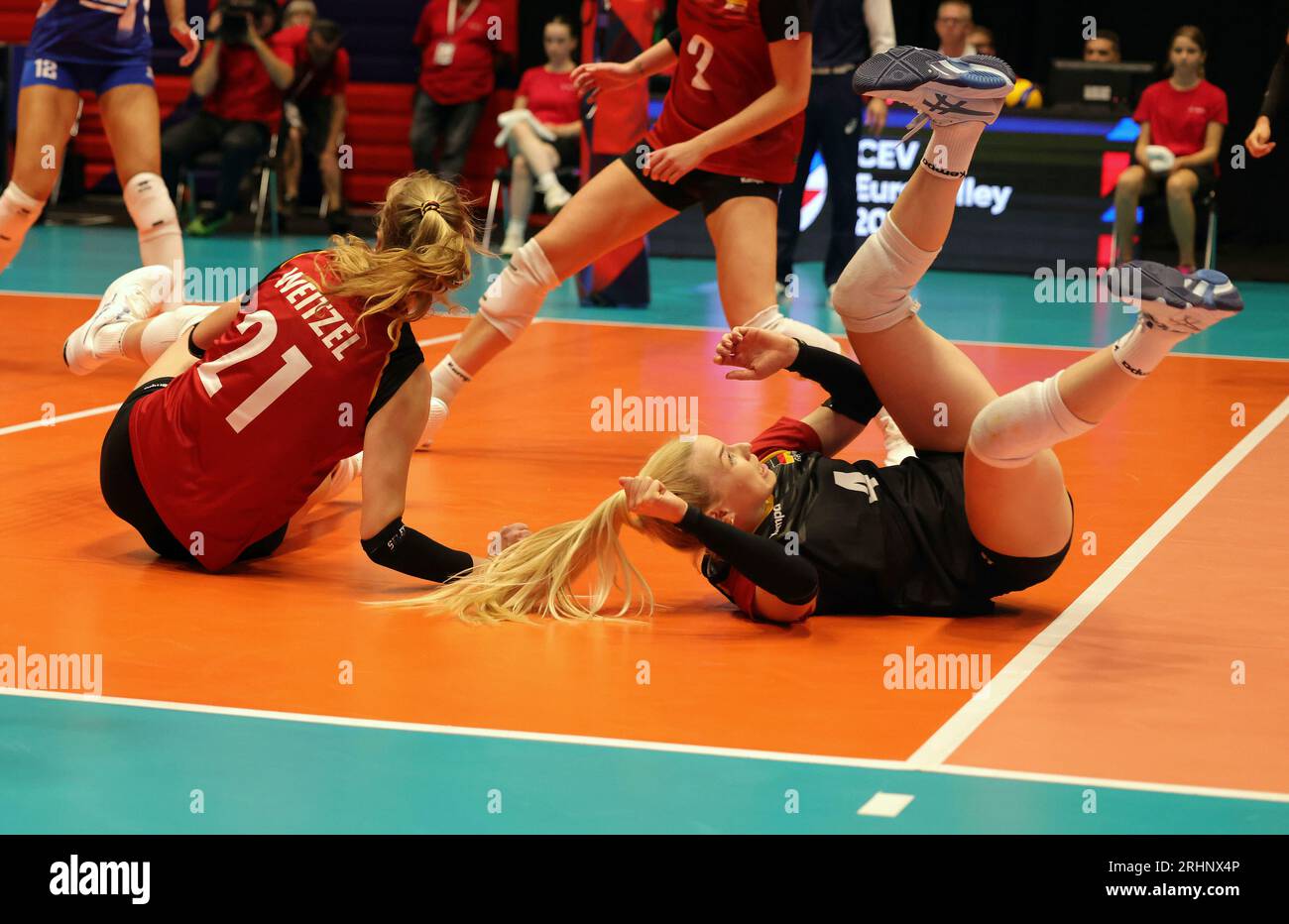 Dusseldorf, Deutschland. 17th Aug, 2023. firo : 08/17/2023 Volleyball ...